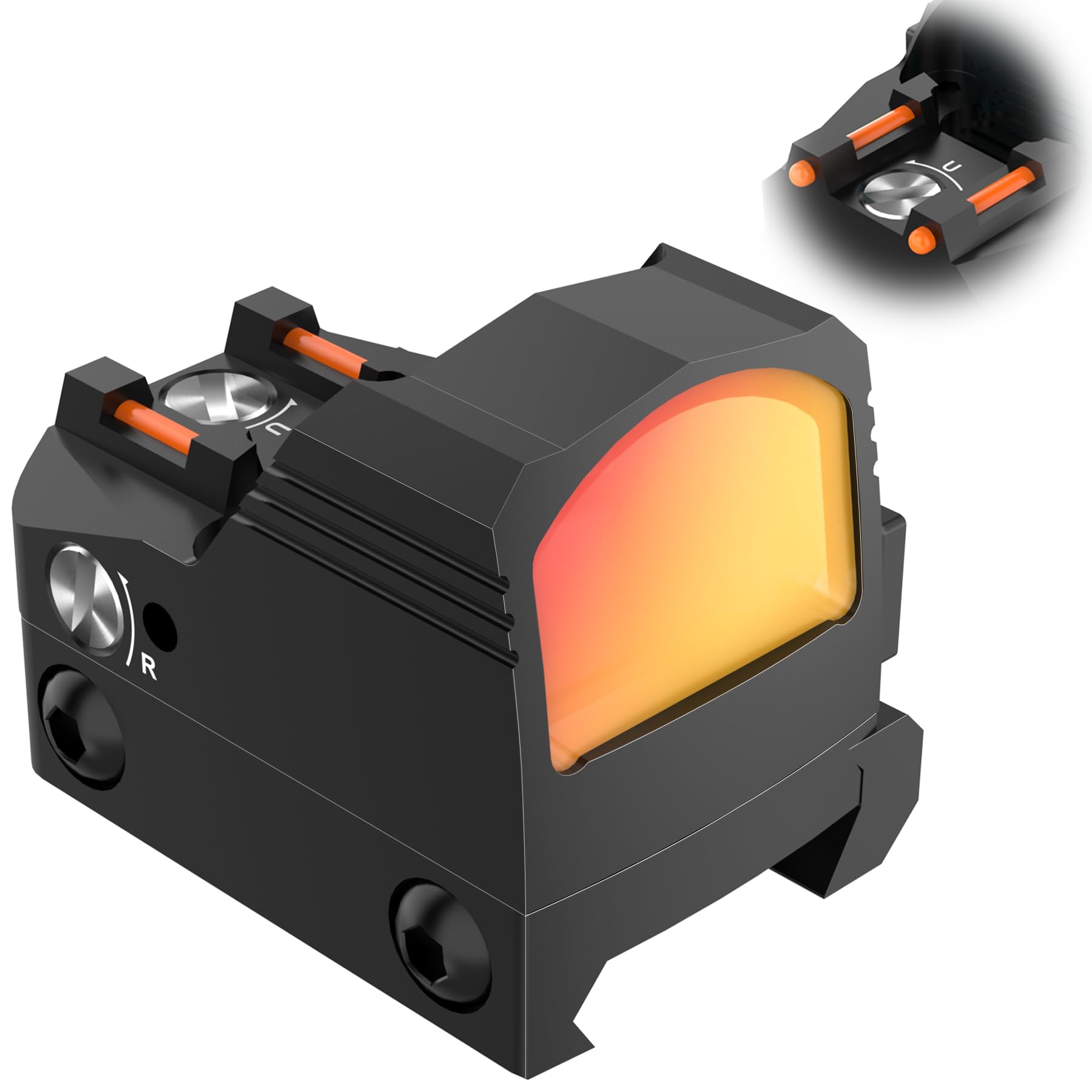 TRSAIM RMR Red Dot Sight, Tactical 20mm Red Dot Sight 2MOA Pistol Scope ...