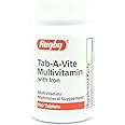 Amazon.com: Rugby Laboratories Tab-A-Vite Multivitamin with Iron ...