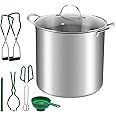 Amazon.com: Fulgutonit Stainless Steel Canning Pot 21.5QT with Rack ...