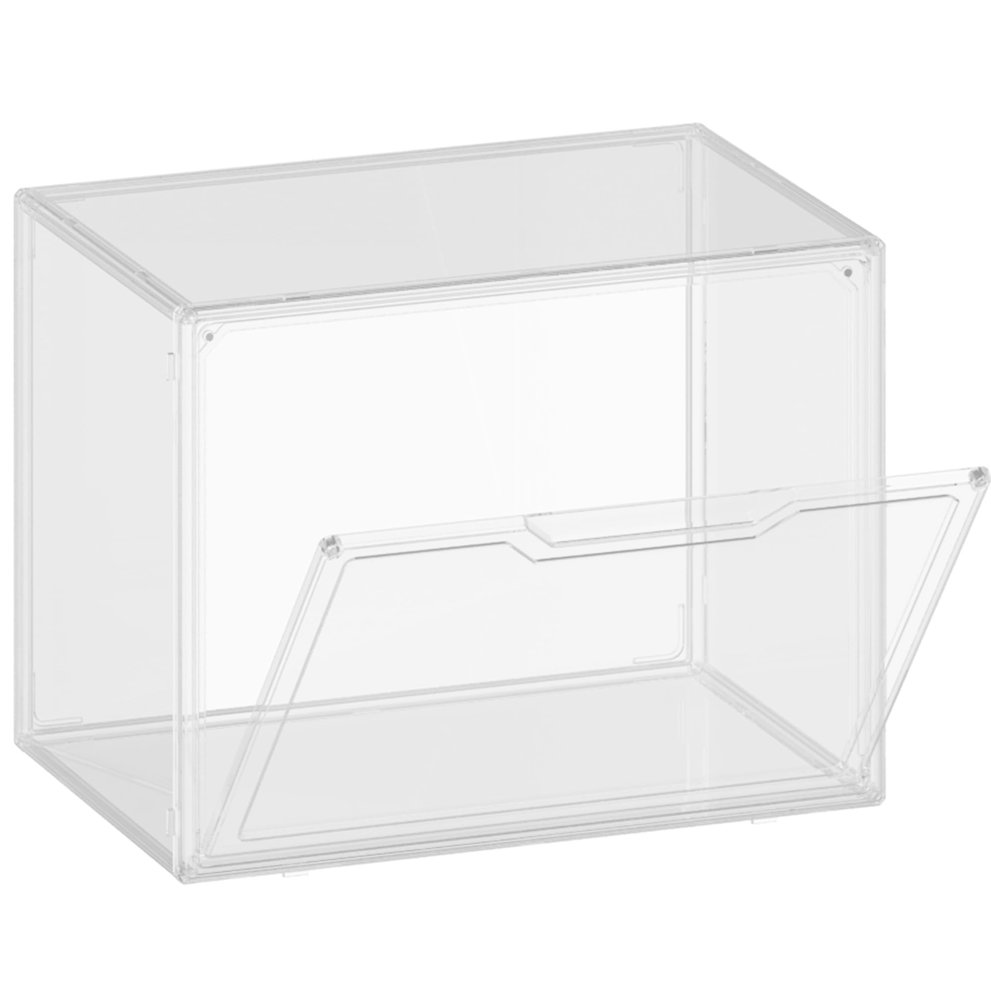 Trdongxu Clear Acrylic Display Case, Stackable Sneaker Shoe Box ...