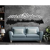 Amazon.com: NORTH KAISER Metal Wall Art - Mountain Forest Metal Wall ...