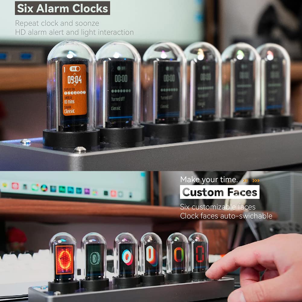 Mua Adventurers IPS Nixie Tube Clock, Creative Electronic Clock, DIY ...