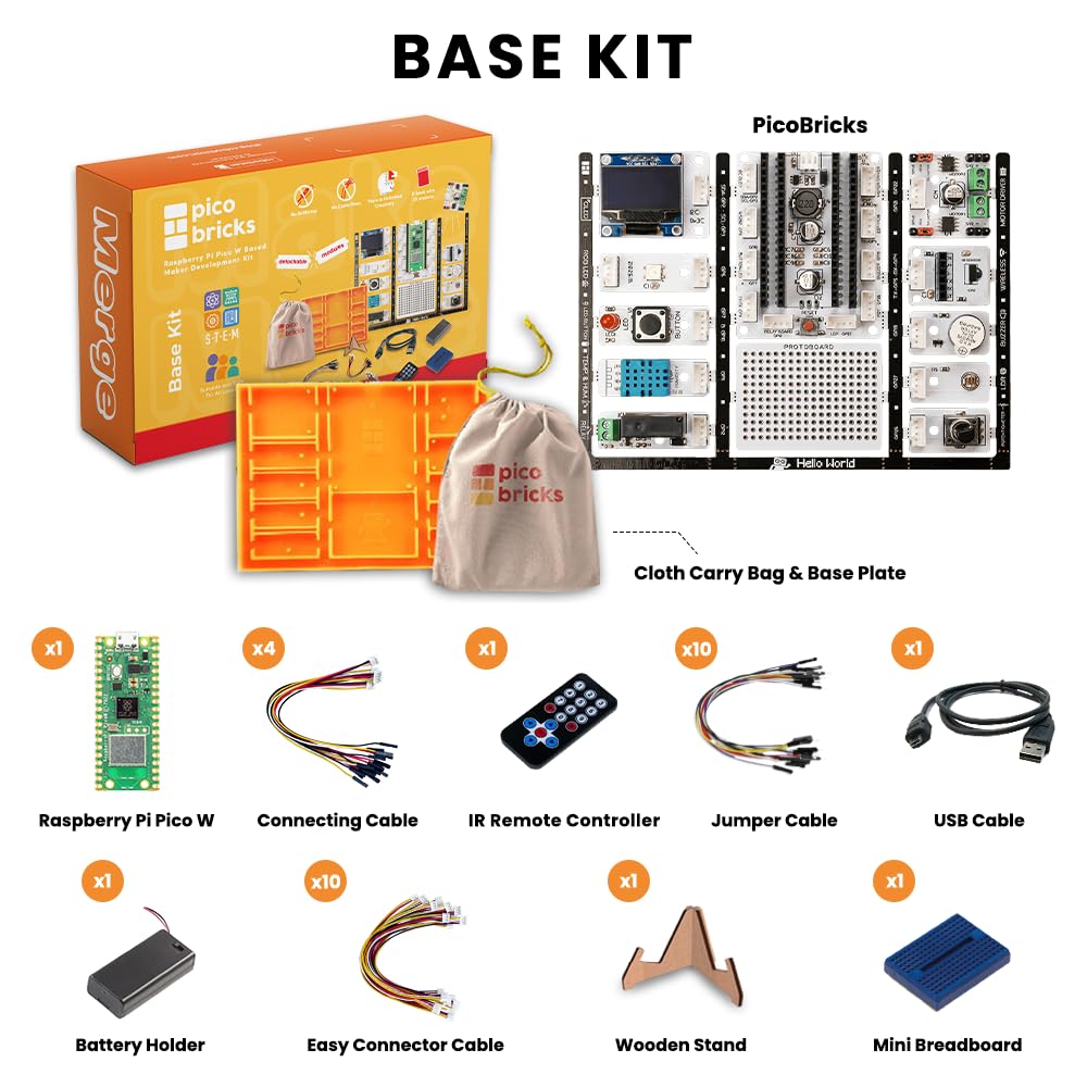 Mua PicoBricks Raspberry Pi Pico W Starter Kit with 12 Detachable ...