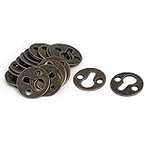 10x Keyhole hanger METAL Round recessed insert plates/hangers KD ...