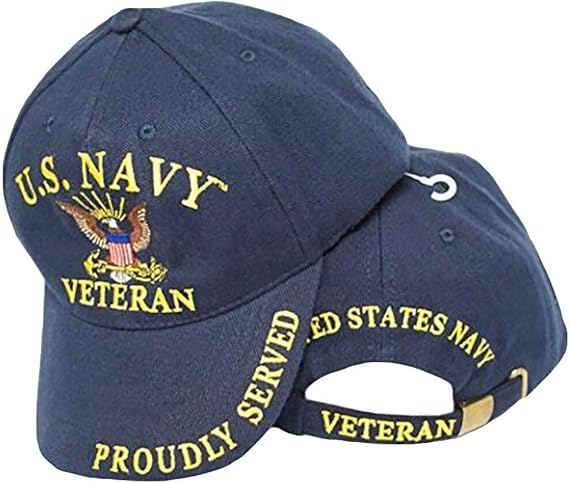 United States Navy Veteran Proudly Served Blue Hat Cap USN at Amazon ...
