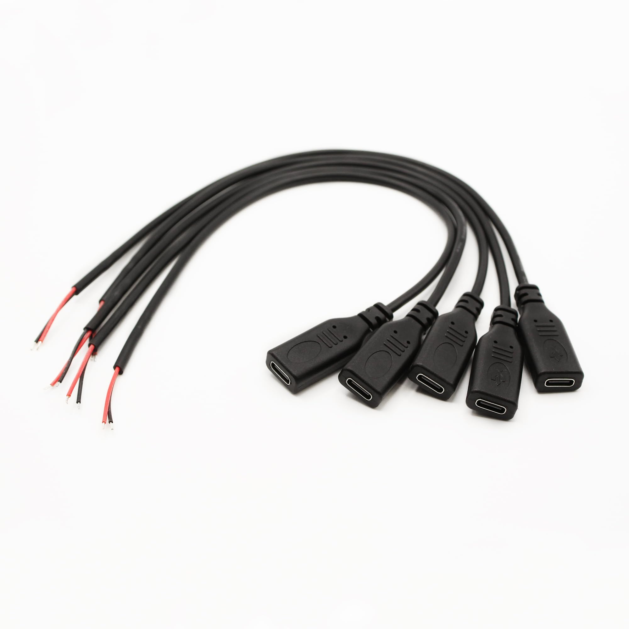 Mua USB C Power Pigtail Cable 1FT 24AWG 5V 3A USB Type-C Female Plug to 2 Pin Bare Wire Open End ...