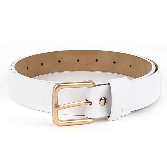 Buy Women's Belt Simple Belt PU Leather Belt Slim Fit Belt Denim Belt ...