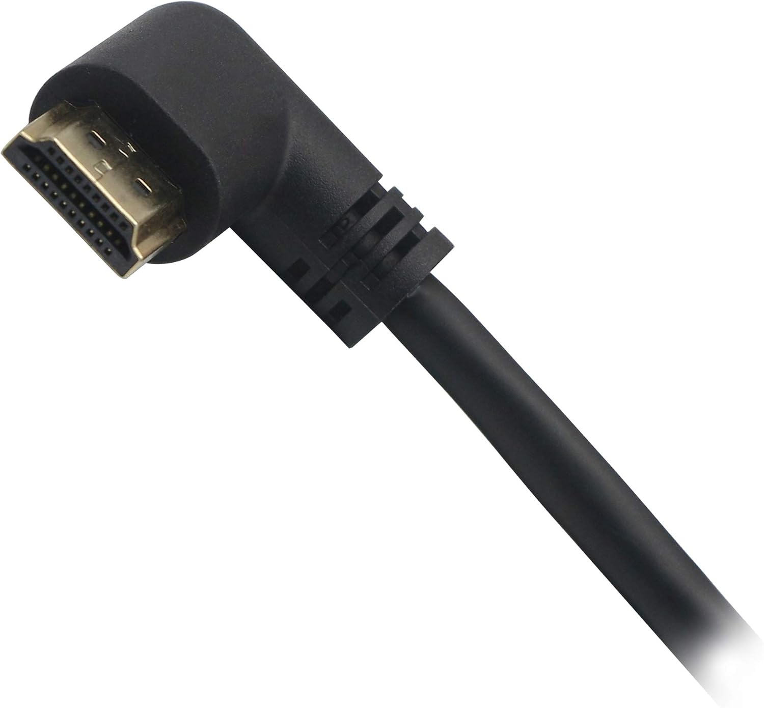 Right Angle Left Bend HDMI Panel Mounting Extension Cable, 20 cm High ...