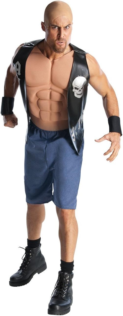 Amazon.com: Stone Cold Steve Austin Costume - Standard - Chest Size 40 ...