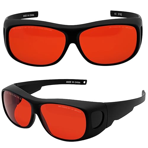 Laser Safety Goggles, 190nm-540nm OD6+ Professional Laser Eye ...