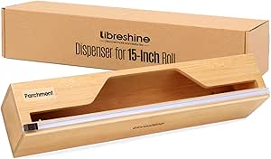 Libreshine Long Foil and Plastic Wrap Organizer with Cutter, Holder for ...