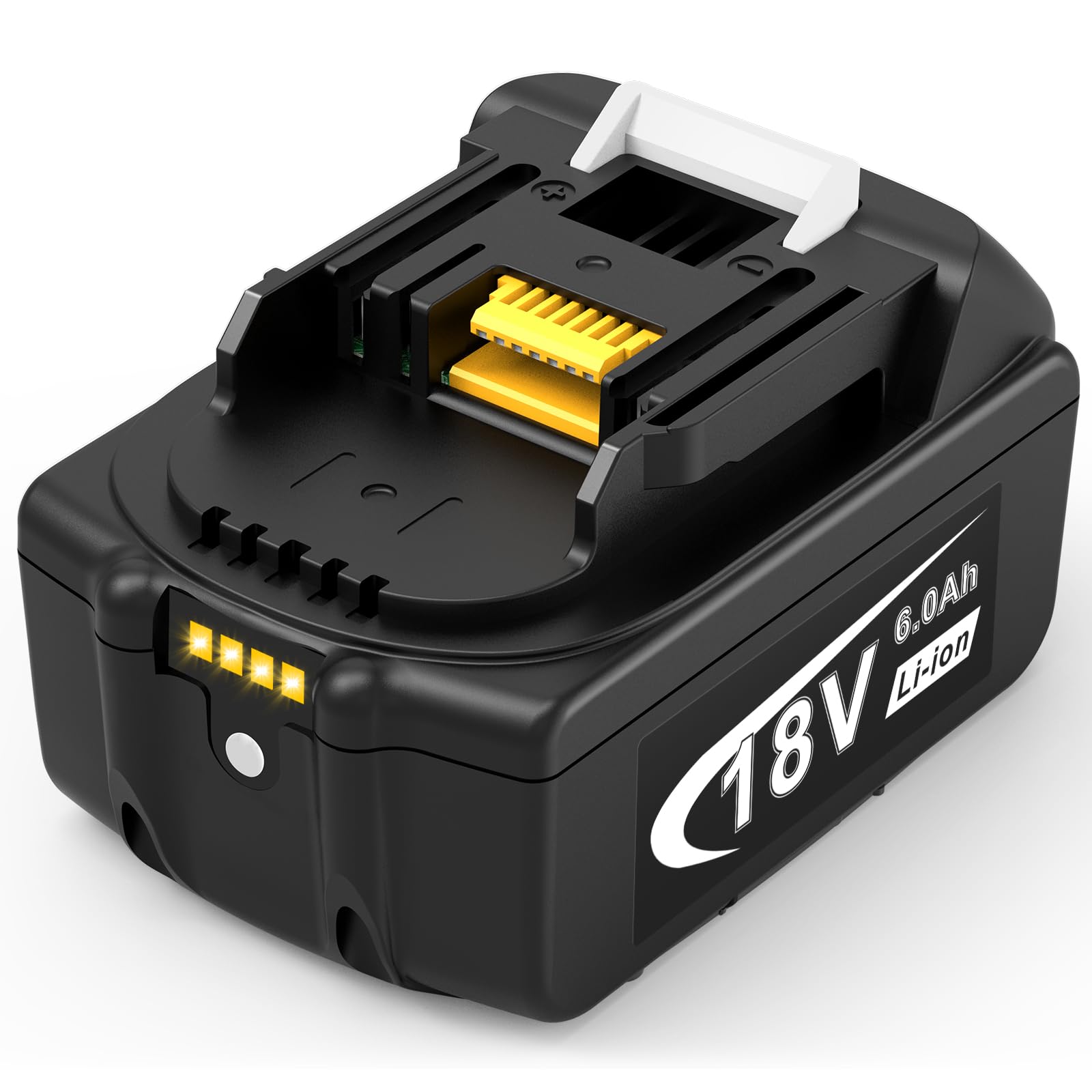 Futurebatt 18V Battery for Makita 6.0ah Replaced Lithium Ion Battery Compatible with 18 Volt ...