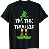 Amazon.com: I'm The Chatty Elf Matching Family Group Christmas T Shirt ...