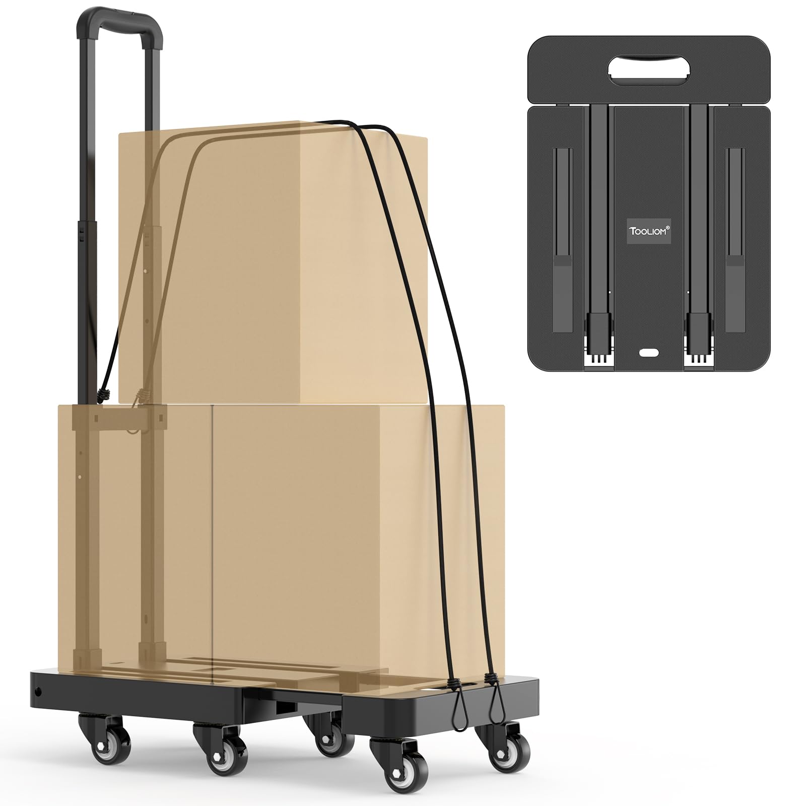 Mua TOOLIOM Folding Hand Truck, 500 lbs Heavy Duty Foldable Luggage ...