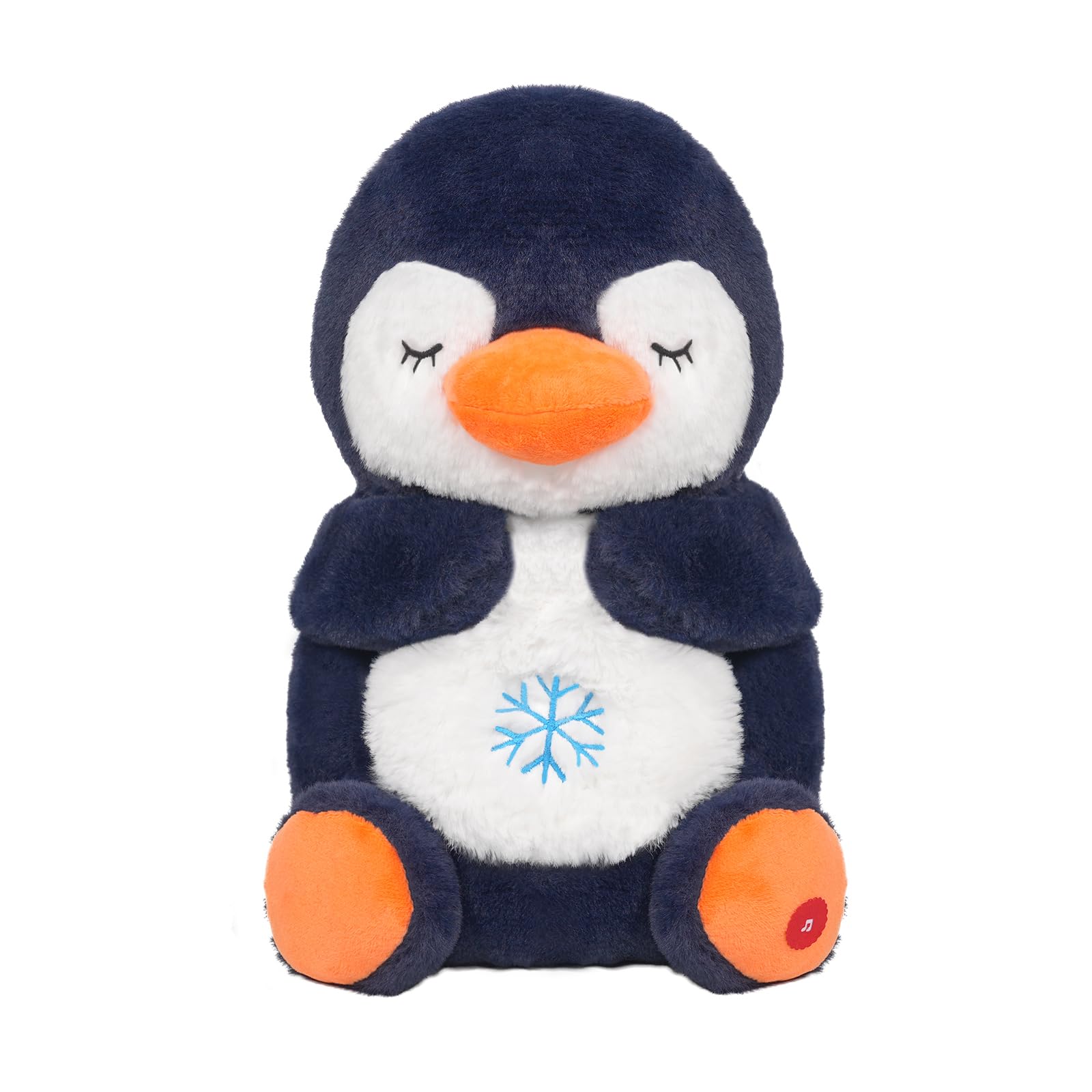 Tmrselk Breathing Stuffed Animal, Breathing Penguin Plush for Kids Gift ...