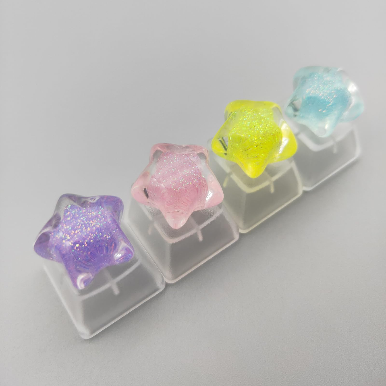 Mua Elacgap 4 Keys Cute Colorful Star keycaps, Custom 3D Backlit Keycap ...