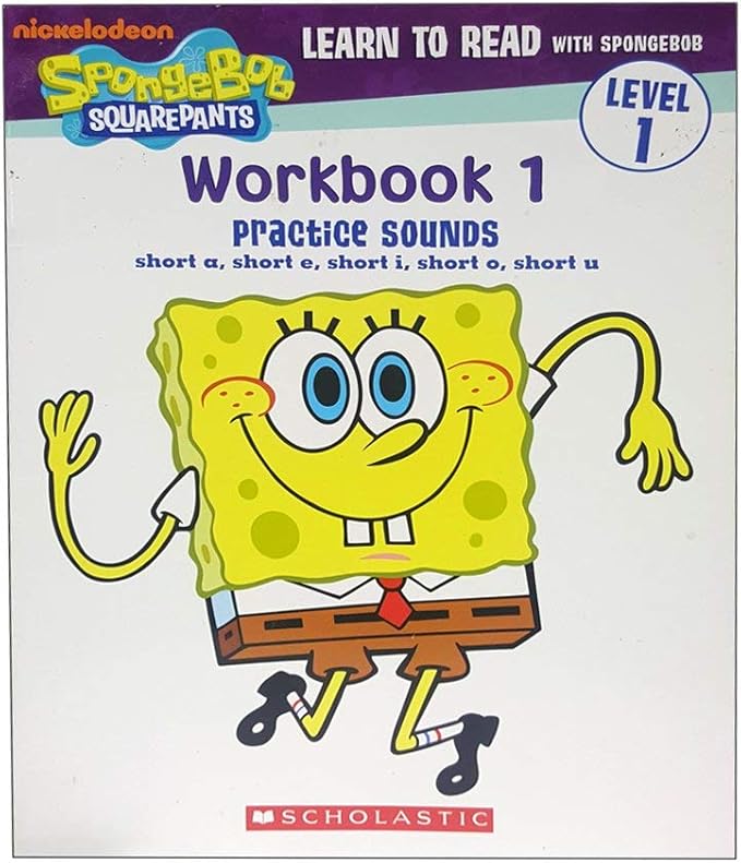 Amazon.com : LEARN TO READ WITH SPONGEBOB WORKBOOK 1 PRACTICE SOUNDS ...