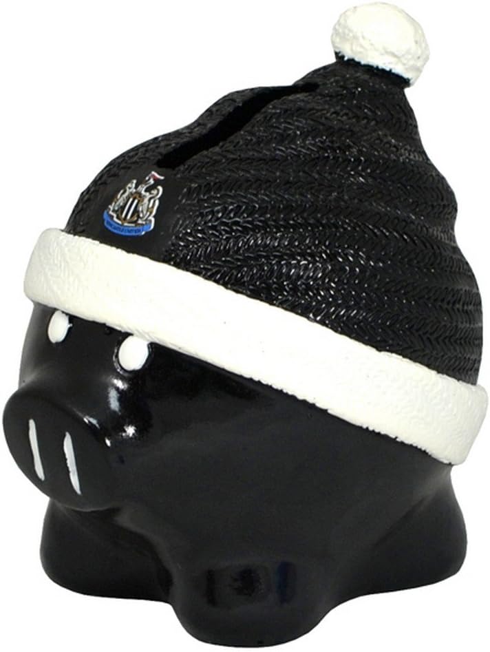 Newcastle United FC Official Ceramic Football Beanie Hat Piggy Bank ...