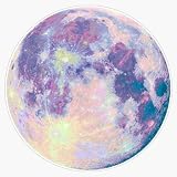 Amazon.com: Rainbow Holographic Moon Vinyl Waterproof Sticker Decal Car ...
