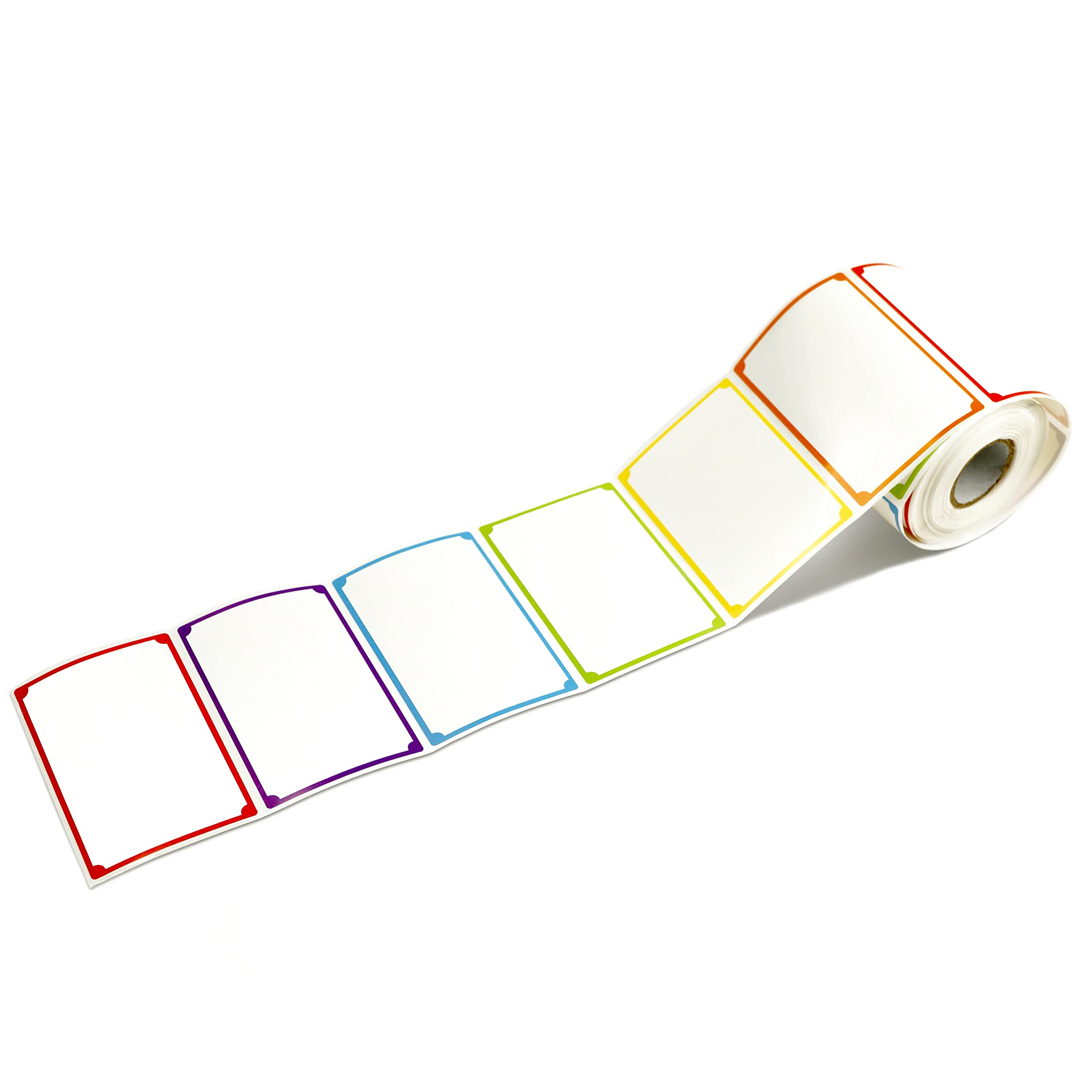 Mua 300pcs 6 Colors Plain Name tag Labels with Perforated Line for ...