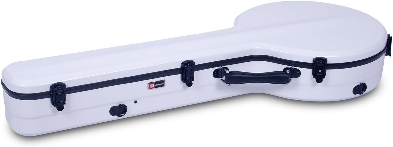 Crossrock Fiberglass Banjo Case, Fits 5-String Resonator Banjo ...