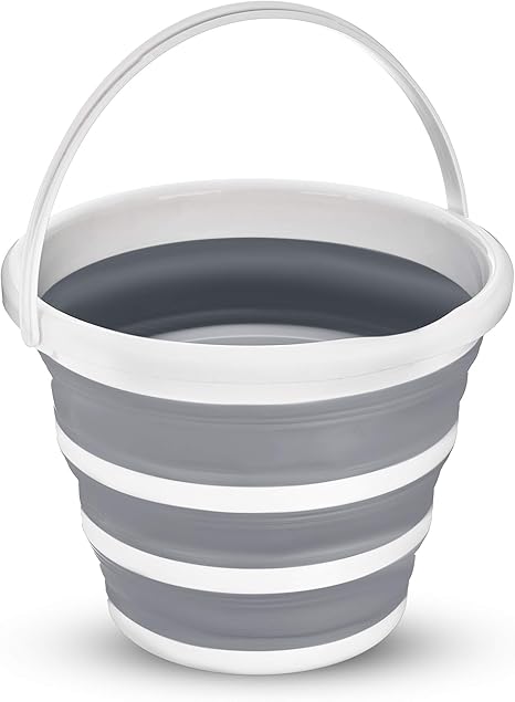 Hillington ® Collapsible Bucket - Large 10L Capacity Sturdy Folding ...