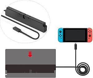 Amazon.com: Extension Cable for Nintendo Switch Dock Set (2ft ...