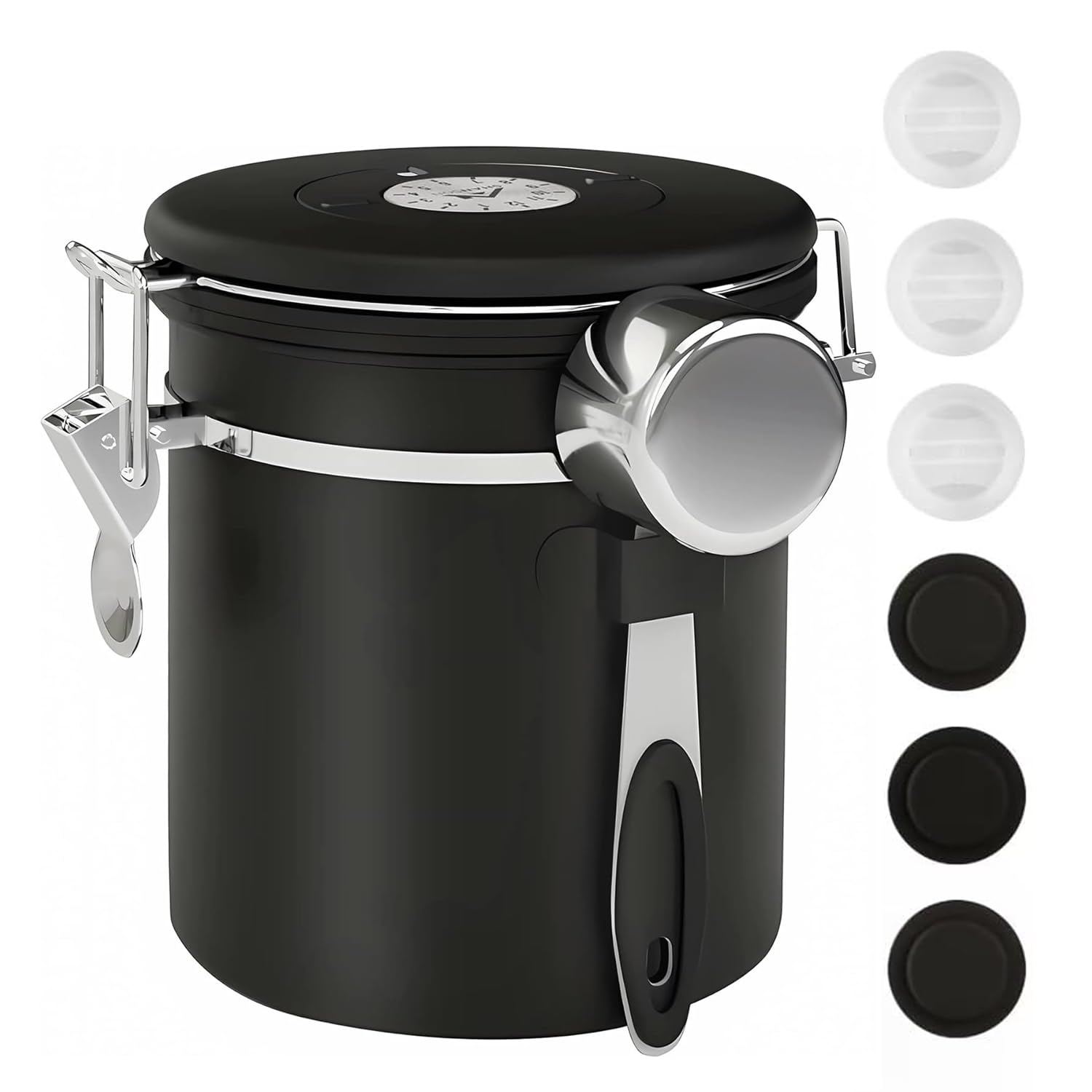 ShanSon Coffee Canister Airtight Coffee Container Stainless Steel ...