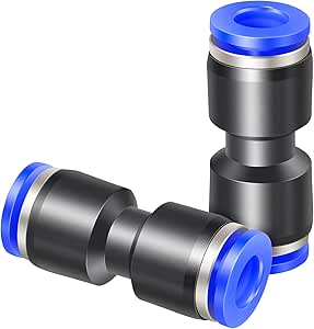 Amazon.com: TAILONZ PNEUMATIC Blue Straight 2 Ways - 6MM Tube OD Push to Connect Tube Quick ...