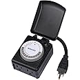 Amazon.com : Wengart Heavy Duty Mechanical Timer,Two Grounded Outlets ...