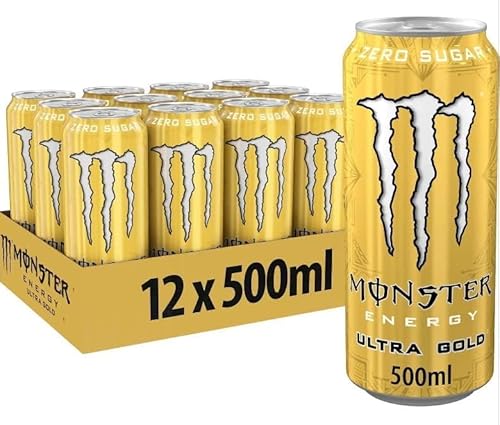 Monster Energy® Ultra Gold® Carbonated Energy Drink | L-Carnitine ...