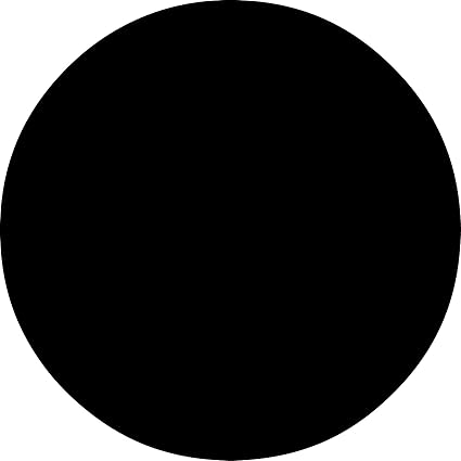 Solid Circle Removable Wall Sticker, Black, L: Amazon.co.uk: Kitchen & Home