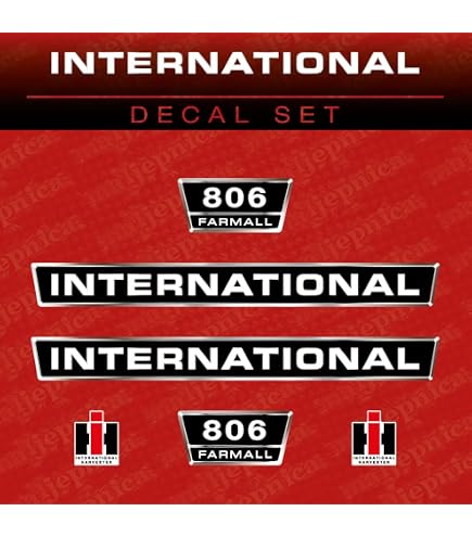 Vinyl Car Decal Tractor International Harvester IH Logo 8x8 Inch Decal ...