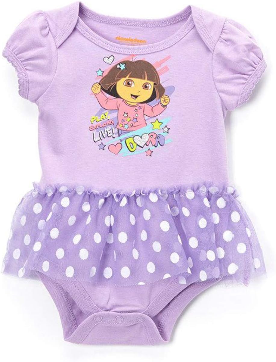 Amazon.com: Nickelodeon Dora The Explorer Baby Tutu Bodysuit: Clothing