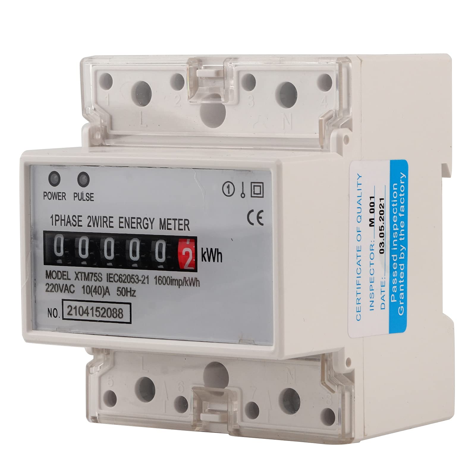 Mua Yosoo XTM75S DIN Rail Electric Meter, Electric Energy Meter, 1 Phase Electric Meter ...