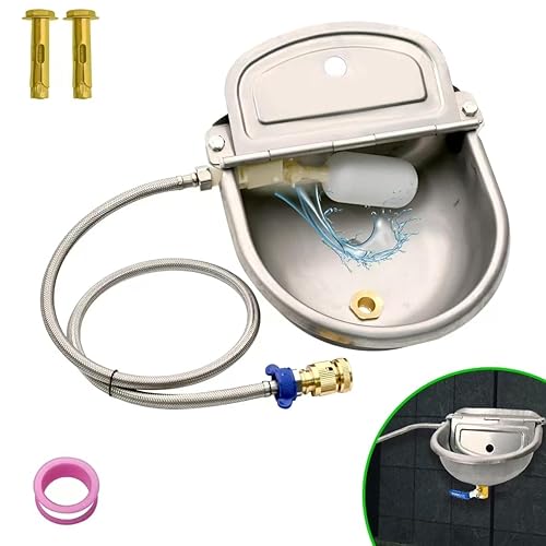 Boajf Automatic Water Dispenser for Dogs with Drainage System, Auto ...