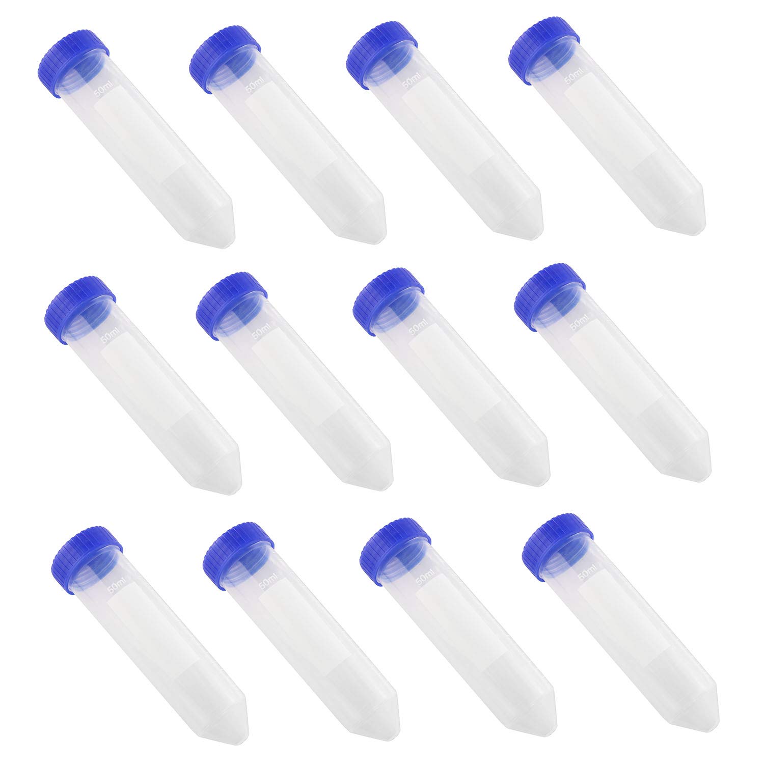 Mua JCBIZ 12pcs 50ml Screw Mount Conical Centrifuge Tubes with Scale EP ...