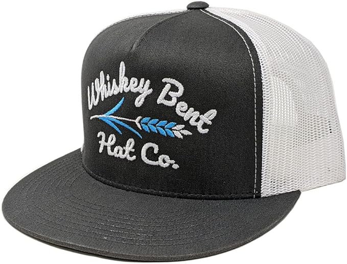 WHISKEY BENT HAT CO. Troubador Adjustable Hat (Grey/White) at Amazon ...