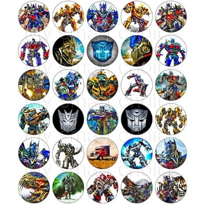 30 x Edible Cupcake Toppers – Transformers Australia | Ubuy