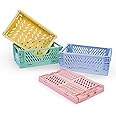 Amazon.com : 4-Pack Mini Plastic Baskets For Organizing and Storage ...