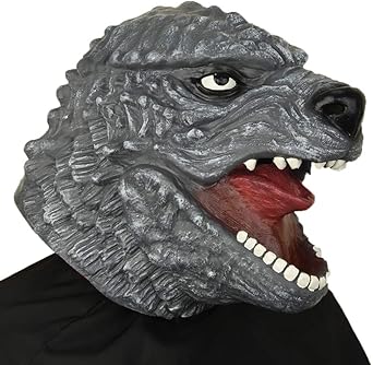 Amazon.com: PARTY STORY Godzilla Rubber Animal Head Latex Mask ...