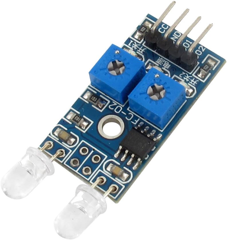 IIVVERR 3.3-5V 2-Ch Photosensitive Diode Brightness Sensor Module (3, 3 ...