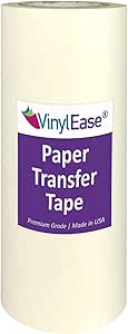 Vinyl Ease 12 inch x 100 feet roll of Paper Transfer Tape with a Medium ...
