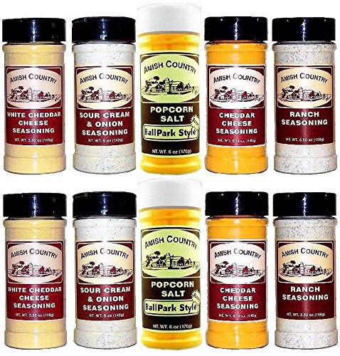 Amish Country Popcorn Gourmet Popcorn Seasoning Variety Bundle Sampler ...