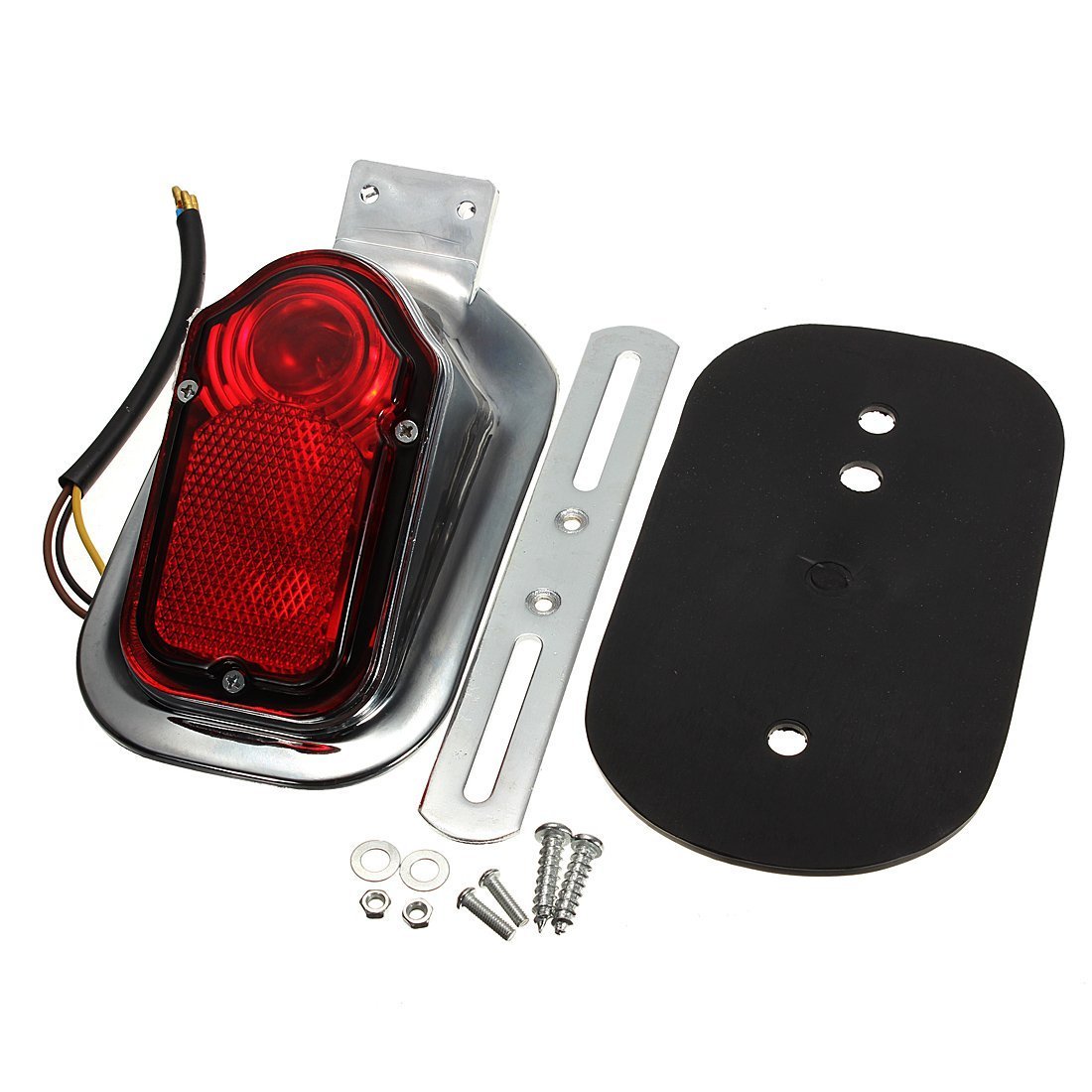 Buy DASHUHUWAI Motorcycle Brake Tail Light Lamp Universal Fit For bikes ...