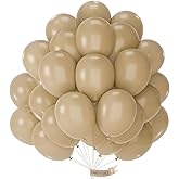 Amazon.com: PartyWoo Tan Balloons 100 pcs 12 Inch Light Brown Neutral ...