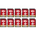 Amazon.com: Gigastone 4GB SD Card 10-Pack SDHC Class 4 Memory Card for ...