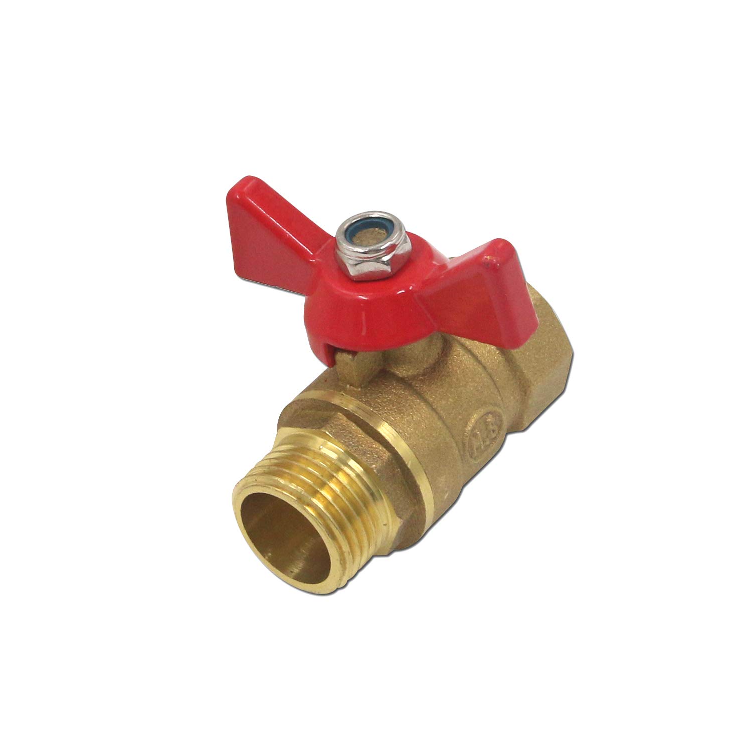 T Tulead Brass Mini Valve Ball Valve 1/2" NPT Male to Female Valve Ball ...