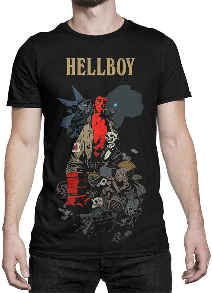 Hellboy Comics Mens T-Shirt Cotton Tee : Amazon.co.uk: Clothing