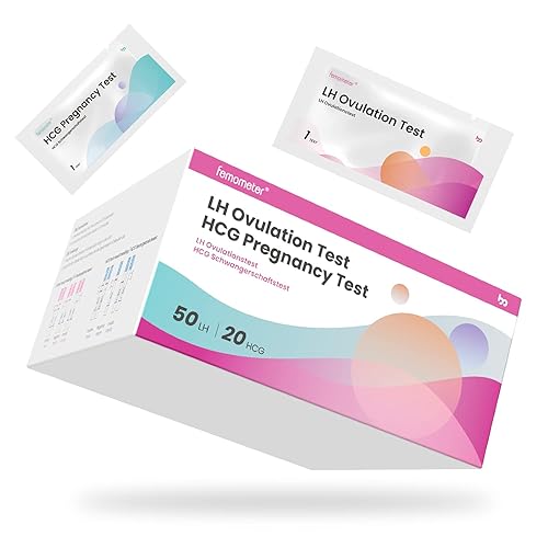 femometer 50 Ovulation Test Strips and 20 Pregnancy Test Strips Combo ...